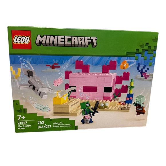 Lego | Toys | Lego Minecraft The Axolotl House 242 Pieces | Poshmark